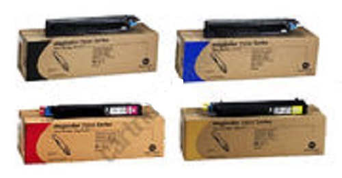 4 Original Toner Konica Minolta MagiColor 7300 / 1710531-100 1710530 ...