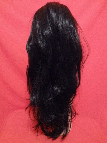 60s PRISCILLA PRESLEY Beehive Wig Custom Costume Elvis Drag Jet Black ...