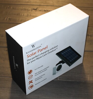 Wasserstein Solar Panel for Wyze Cam Outdoor (1 Pack)(Camera NOT ...