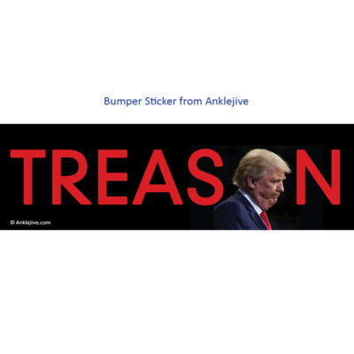 TREASON - Anti-Trump, Anti-GOP Liberal Window/Laptop/Bumper Sticker | eBay