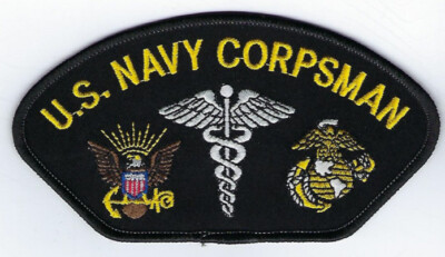 CORPSMAN PATCH US NAVY USN DOC FMF PIN UP FLEET MARINE FORCE PIN UP | eBay