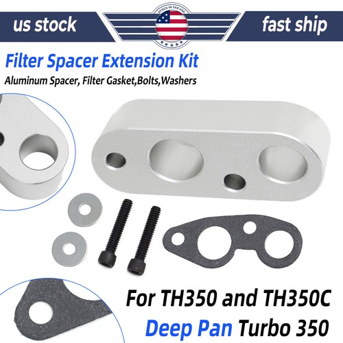 For TH350 TH350C Filter Extension Kit w/ Geasket Deep Transmission Pan ...