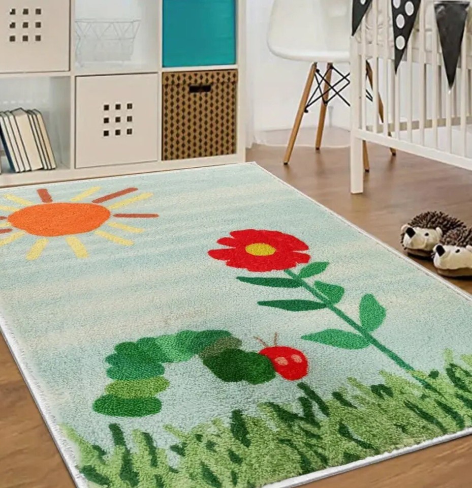 Eric Carle The Very Hungry Caterpillar 31.5”X 47.24” Rug For Classroom ...