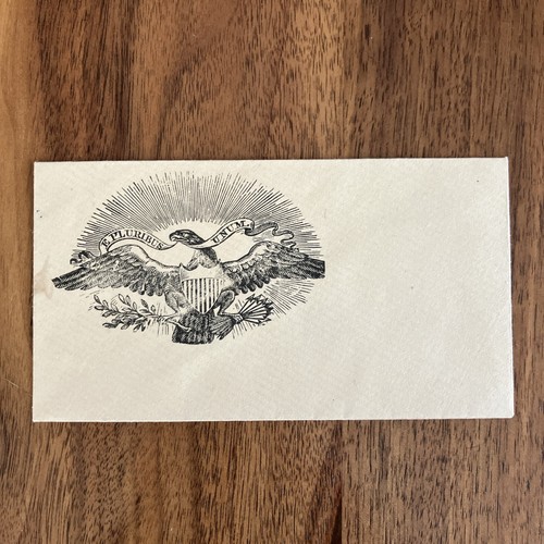 Civil War patriotic cover envelope, Eagle, E Pluribus Unum, embossed | eBay