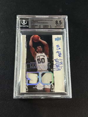 DAVID ROBINSON BGS 8.5 2009 EXQUISITE NUMBER PIECES PATCH AUTO 50/50 ...