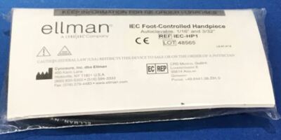 NEW Ellman IEC-HP1 Foot-Controlled RF Handpiece - Reusable! | eBay