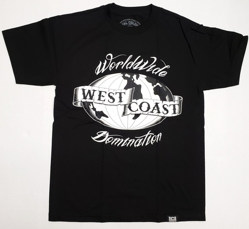 West Coast T-shirt Real Colors Urban Streetwear Tee Men's XL Black New ...