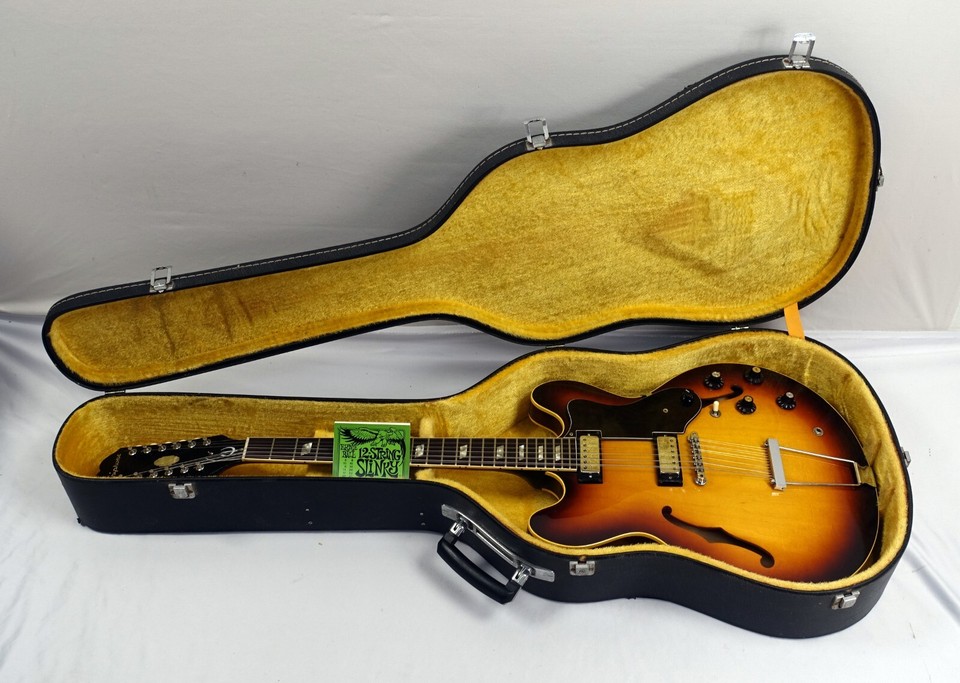 1967 Epiphone Riviera E360TD 12 String XII Sunburst with Hardshell Case ...