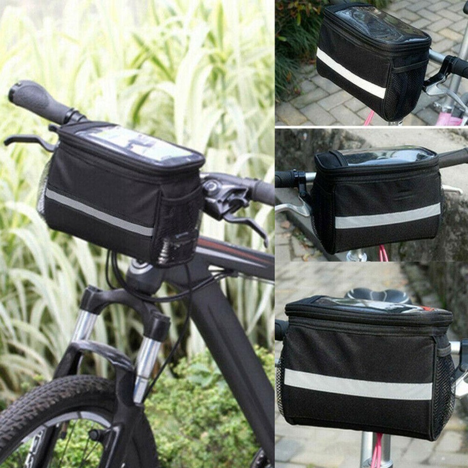 Bike Basket Bag Large Capacity Bike Handlebar Bag Detachable Bicycle ...