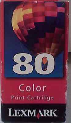 Lexmark 80 (12A1980) Ink Cartridge Standard Yield Color Ink Cartridge ...