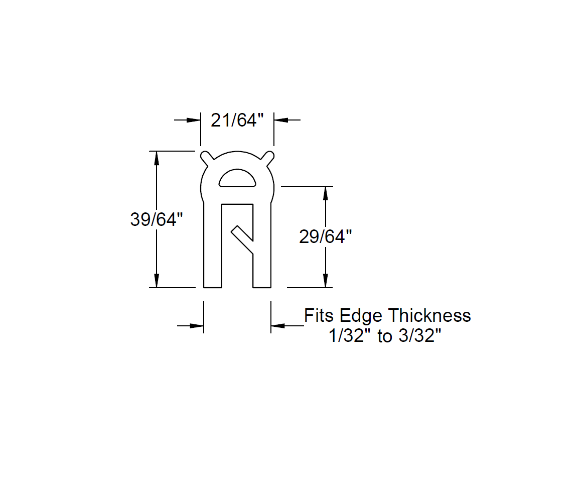Rubber Push-On Seals with Bulb on Top McMaster-Carr 12335A54 Sold Per ...