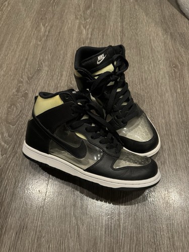 Nike x Comme des Garçons CDG Dunk High Black / Clear Transparent Size 8 ...
