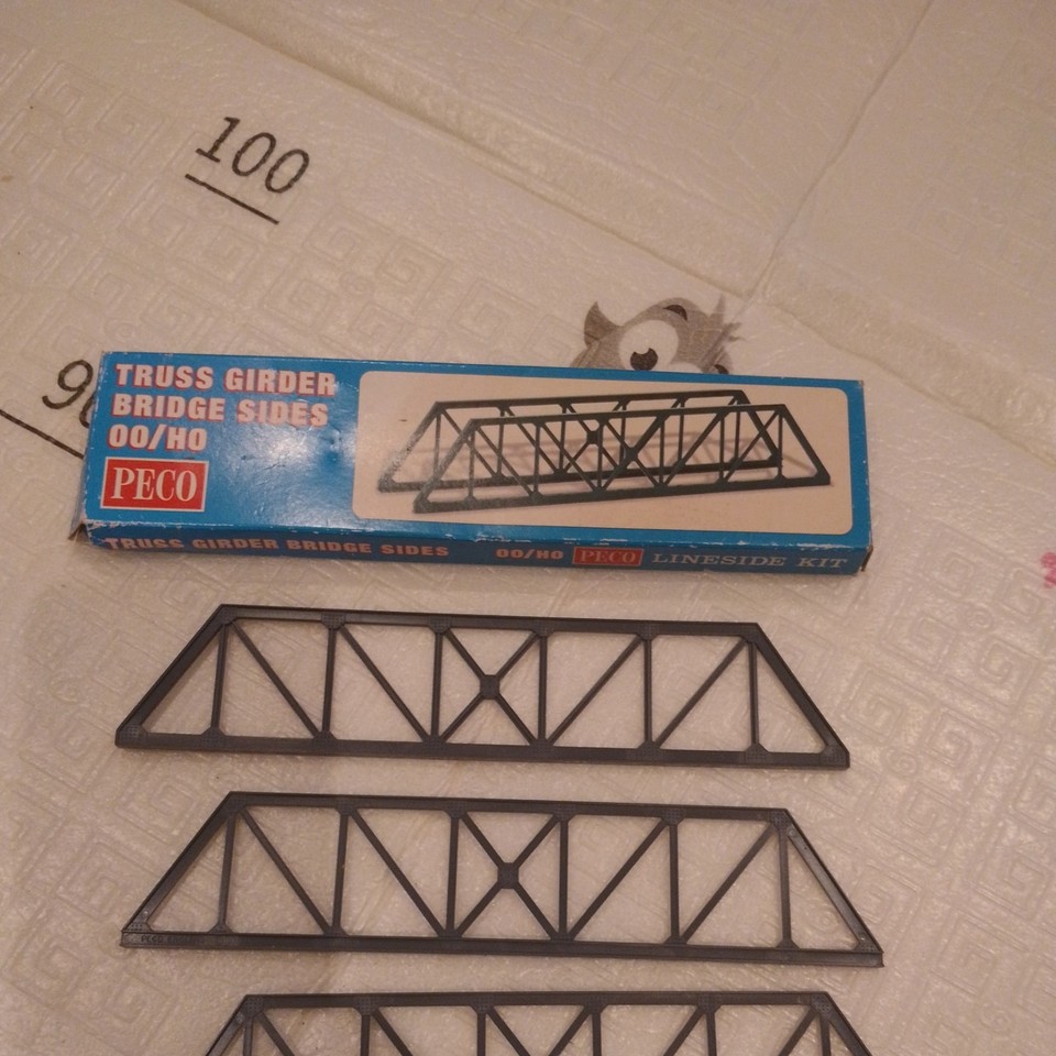 PECO Lineside 00 / HO Gauge Truss Girder Bridge Sides LK-11 model train ...