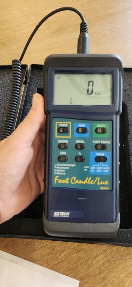 Extech 407026 Heavy Duty Foot Candle/Lux Light Meter | eBay