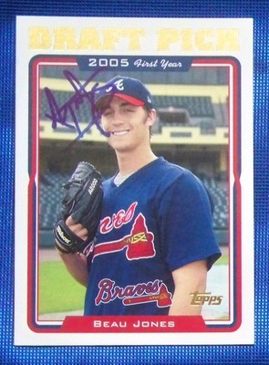 Beau Jones Atlanta Braves 2005 Topps Update Signed Card #UH326 | eBay