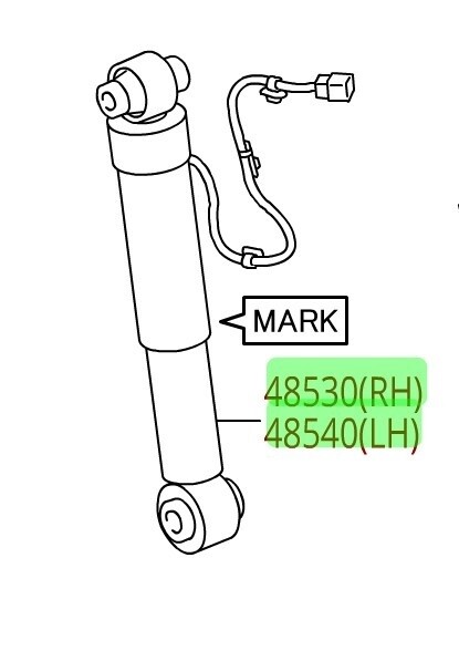 Toyota Sequoia 2008 - 2020 Platinum Rear Shocks Set Genuine OEM (W/ Air ...