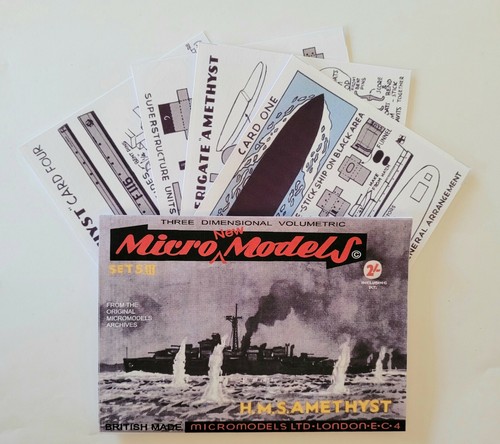 Micromodels Set SIII HMS Amethyst Micro New Models card kit | eBay UK