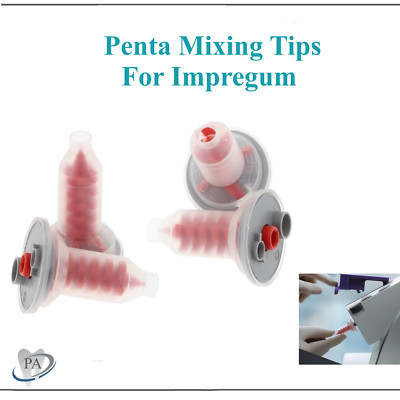Dental 3M ESPE Penta Red Dynamic Penta Mixing Tips for Impregum (50pcs ...
