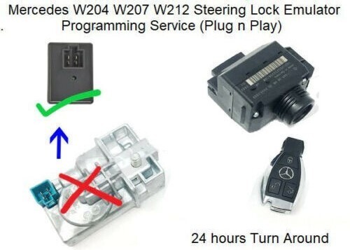 Mercedes Steering Lock ESL ELV Emulator Programming W204 W207 W212 w ...