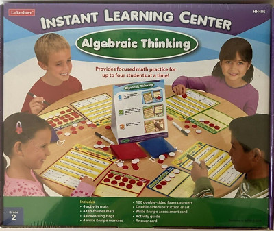 LAKESHORE Learning - Algebraic Thinking Instant Learning Center 2nd ...