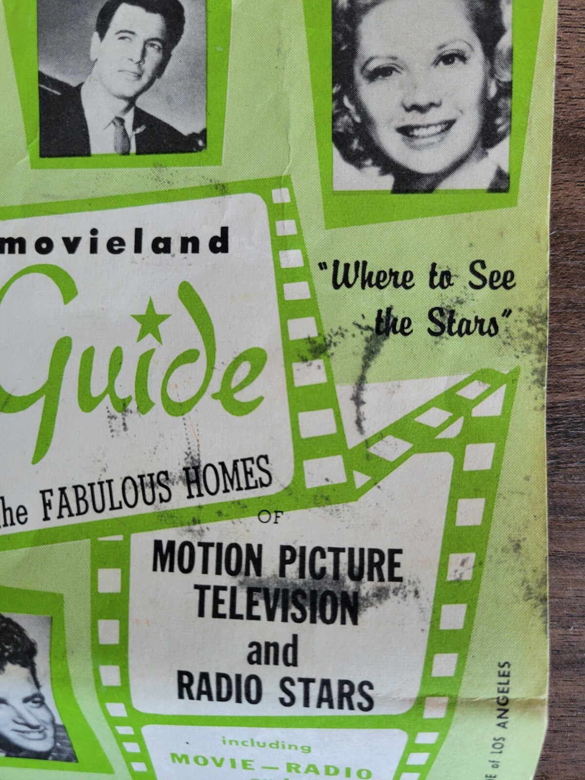 Movieland Guide To Fabulous Homes Visitors Map Phamplet Brochure ...