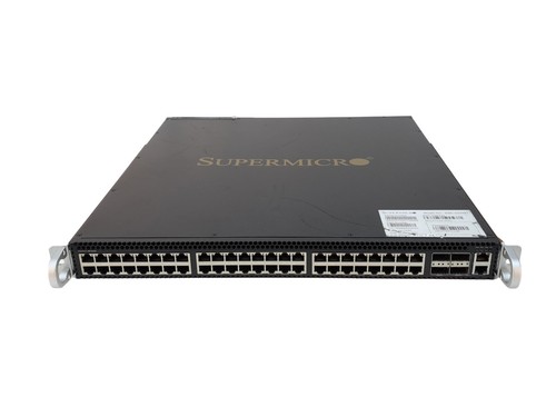 SuperMicro SSE-X3348T 48 Port 10G Gigabit Switch 1x Front to Rear Fan ...