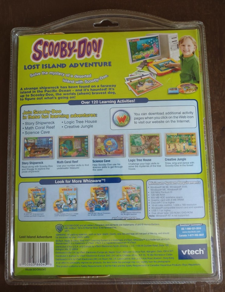 VTECH WHIZ KID LEARNING SYSTEM SCOOBY-DOO! LOST ISLAND ADVENTURE | eBay