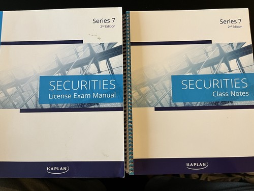 Kaplan Series 7 2nd Edition License Exam Manual And Class Notes | eBay