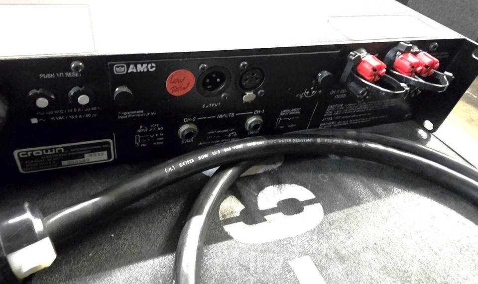 2 JBL/Flag Systems MX-12 monitor wedges, 1 Crown MA36X12, 1 ATA case ...