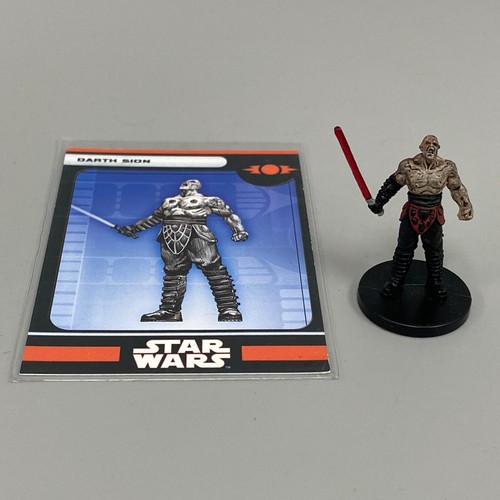 DARTH SION STAR WARS COLLECTABLE MINIATURES GAME SITH 69 14/60 OLD ...