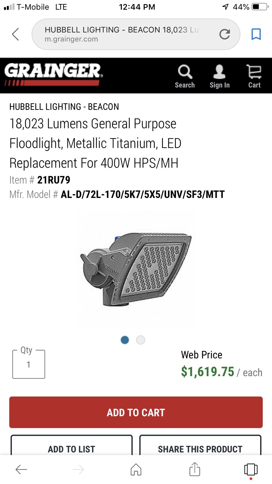 Alpha Beacon LED Commercial Flood | eBay