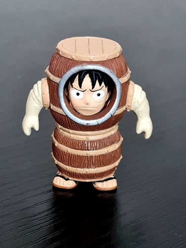 One Piece Luffy in Barrel Mini Figure SFT Anime Gashapon | eBay