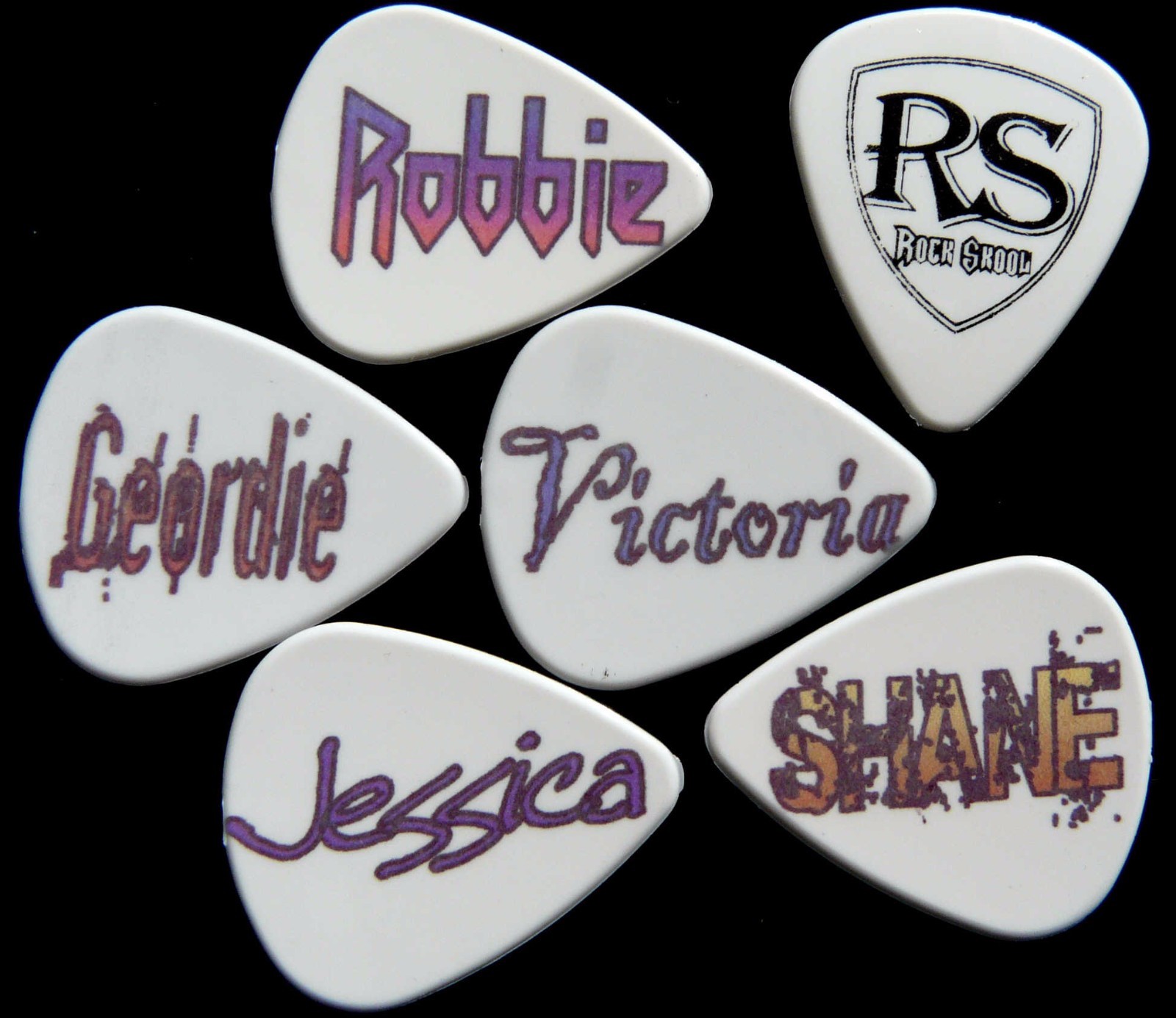 12 Personalised Custom Plectrums Picks Electric or Acoustic Guitar for ...