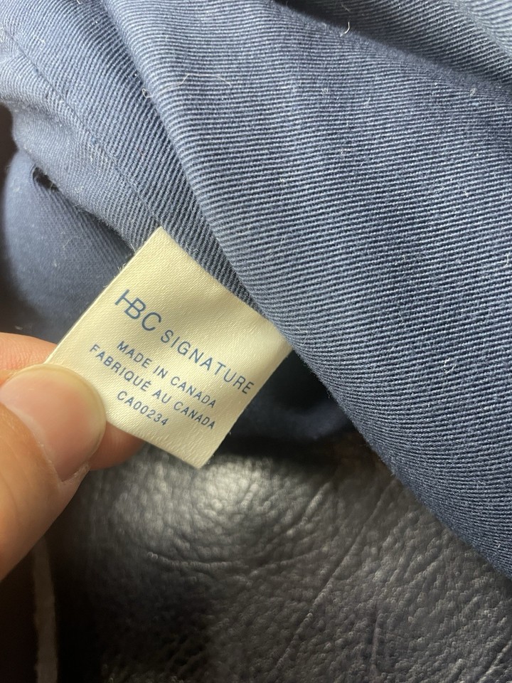 Hudson Bay HBC Striped 100% Wool Bag W Dust Bag Limited Edition Very ...