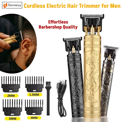 Professional Hair Clippers - Men Cordless Trimmer T9 Beard Cutting ...