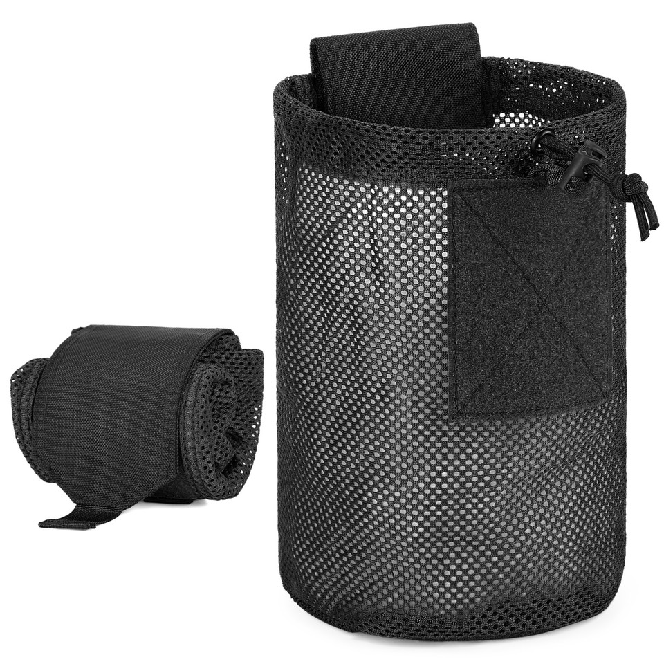 Tactical Mesh Dump Pouch Drop Pouch Magazine Recycling Holder ROLL-UP ...