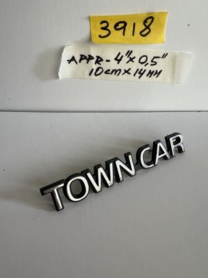 LINCOLN TOWN CAR CHROME TOWN CAR SCRIPT EMBLEM | eBay