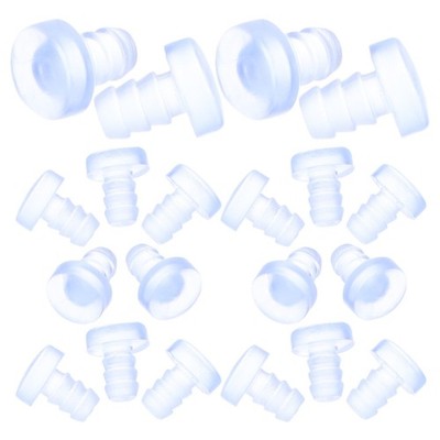 50 Pcs Non Adhesive Clear Rubber Grippers Glass Table Top Bumpers Soft ...