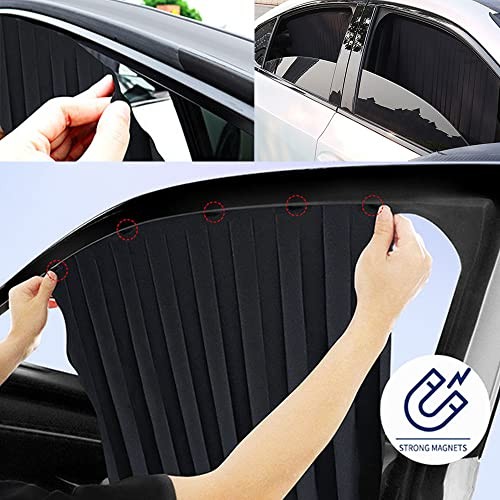 2 Pcs Car Window Shades, Privacy Magnetic Blinds, Sun Shade Ensures 2 ...