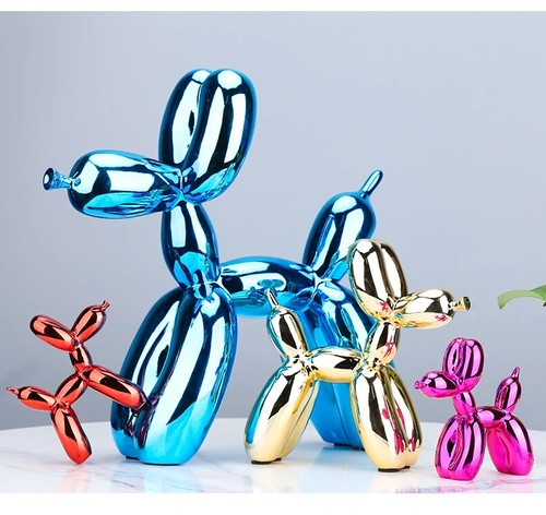 Electroplated Resin Dog Crafts Nordic Balloon Dog Ornament Puppy ...