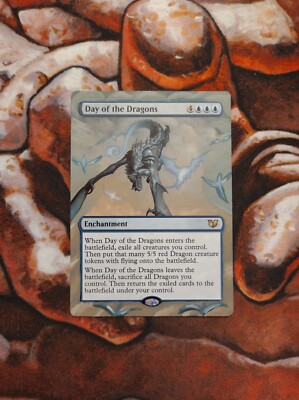 Magic the Gathering Day of the Dragons #2 Hand Painted Unique Custom ...