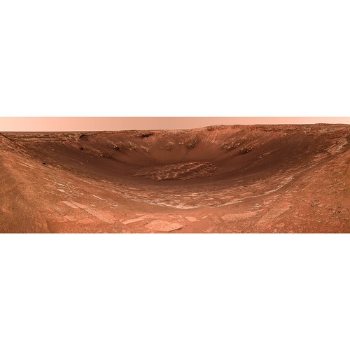 Mars Landscape Panorama Endurance Rover, Semi-Metallic Gloss, 8" x 24 ...