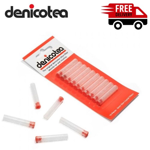 NEW Denicotea Slim 6mm Cigarette Holder Crystal Filters - Pack of 10 ...