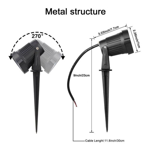 Waterproof 5W LED Landscape Spot Light - 3000K for Gardens & Paths | eBay