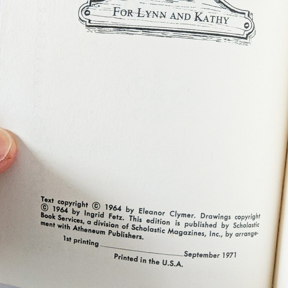 THE TINY LITTLE HOUSE Eleanor Clymer Ingrid Fetz - 1971 1st Scholastic ...