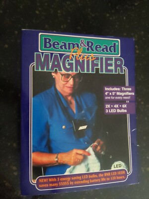 BEAM & READ PLUS MAGNIFIER HANDS 3 Magnifiers included | eBay