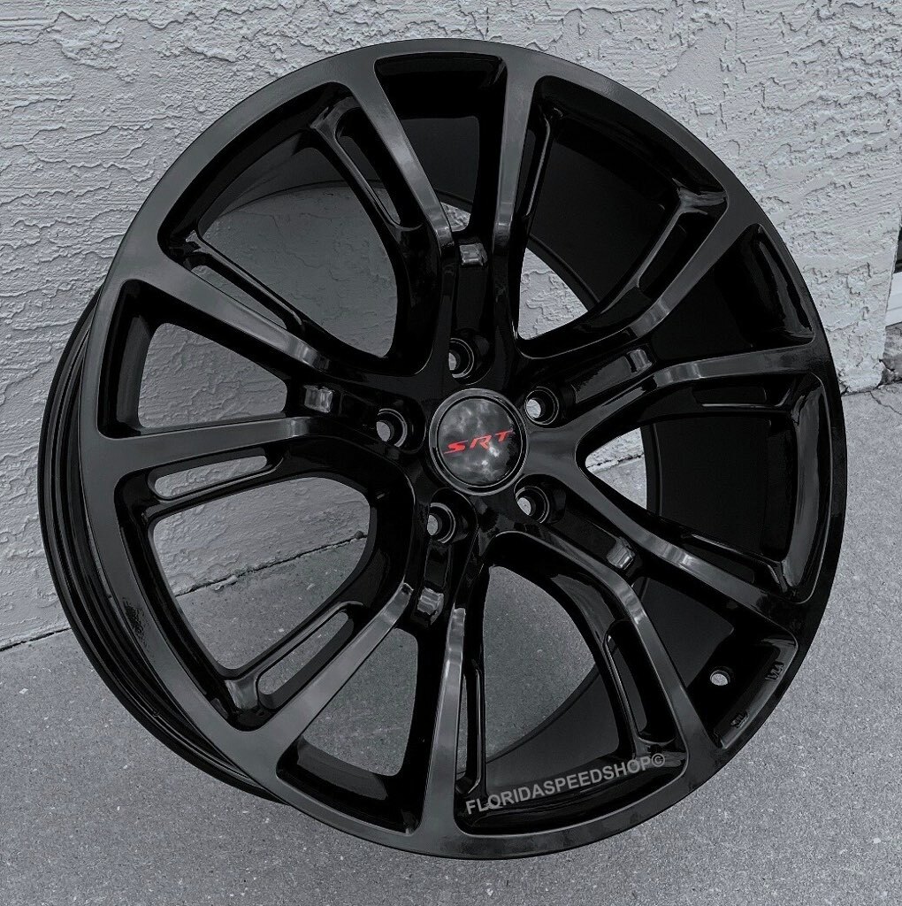 GLOSS BLACK SRT8 SPIDER MONKEY WHEELS 20x9" FITS 2011-2026 JEEP GRAND ...