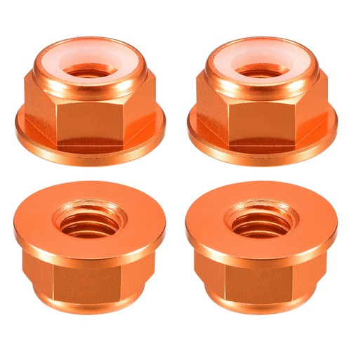 Nylon Insert Hex Lock Nuts, 4pcs - M5x0.8mm Self-Locking Nut(Orange ...