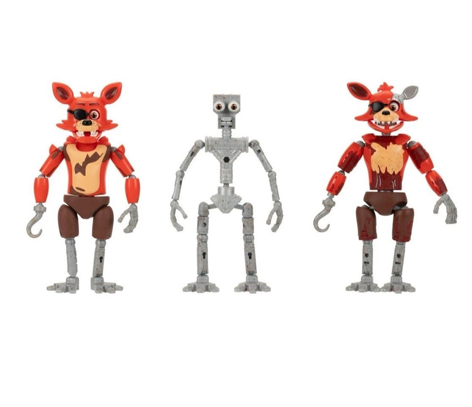 Jazwares Five Nights at Freddy's Endo-1 Classic Foxy and Withered Fox IN HAND ! | eBay