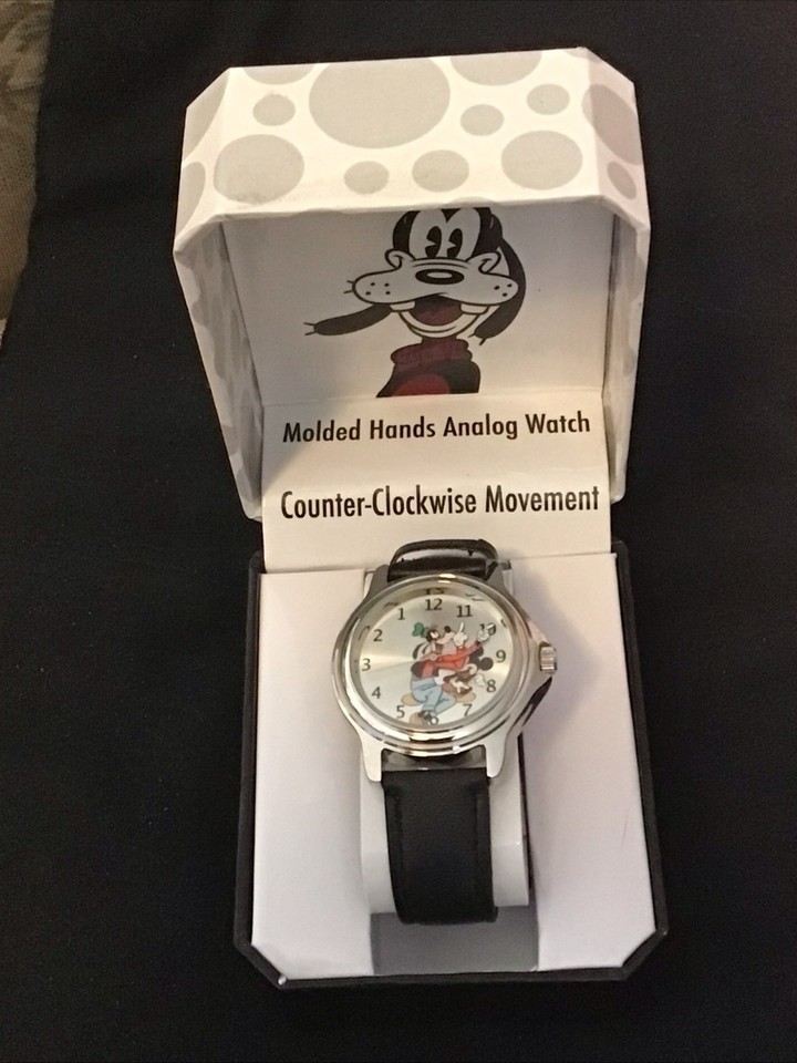 DISNEY Backwards Running-New In Box -GOOFY-MICKEY MOUSE WATCH - Running ...